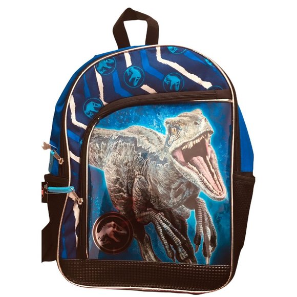 Jurassic Park | Accessories | Jurassic World Dinosaur Blue Backpack ...